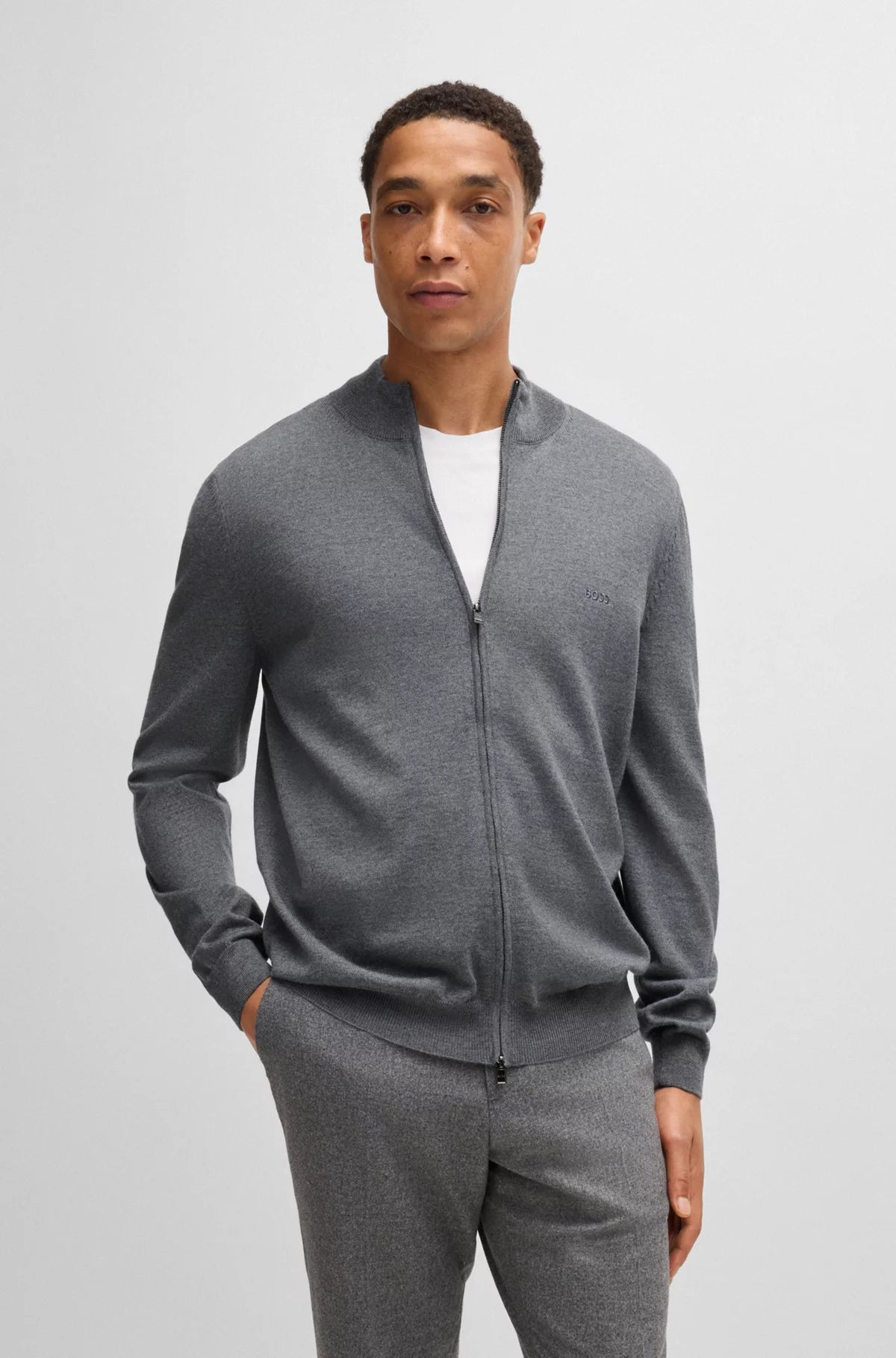 BOSS Full Zip Cardigan - Balonso-L – Men Wardrobe