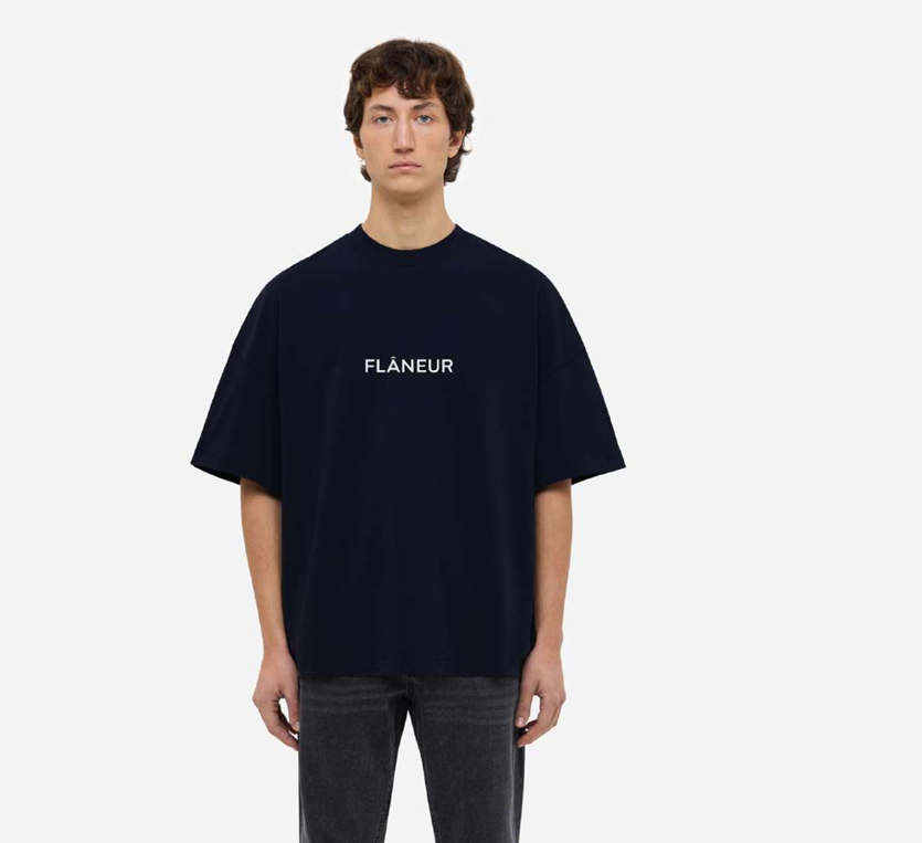 Flaneur - Box Logo Tee – Men Wardrobe
